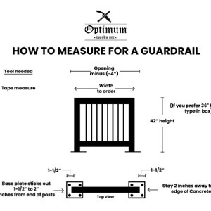 Minimalist Square Metal Railing Custom Made to Size for Porch, Square ...