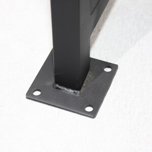 Minimalist Square Metal Railing Custom Made to Size for Porch, Square ...