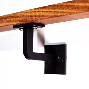 Wrought Iron L Bracket for Stairs, Wrought Iron Handrail Bracket, L ...