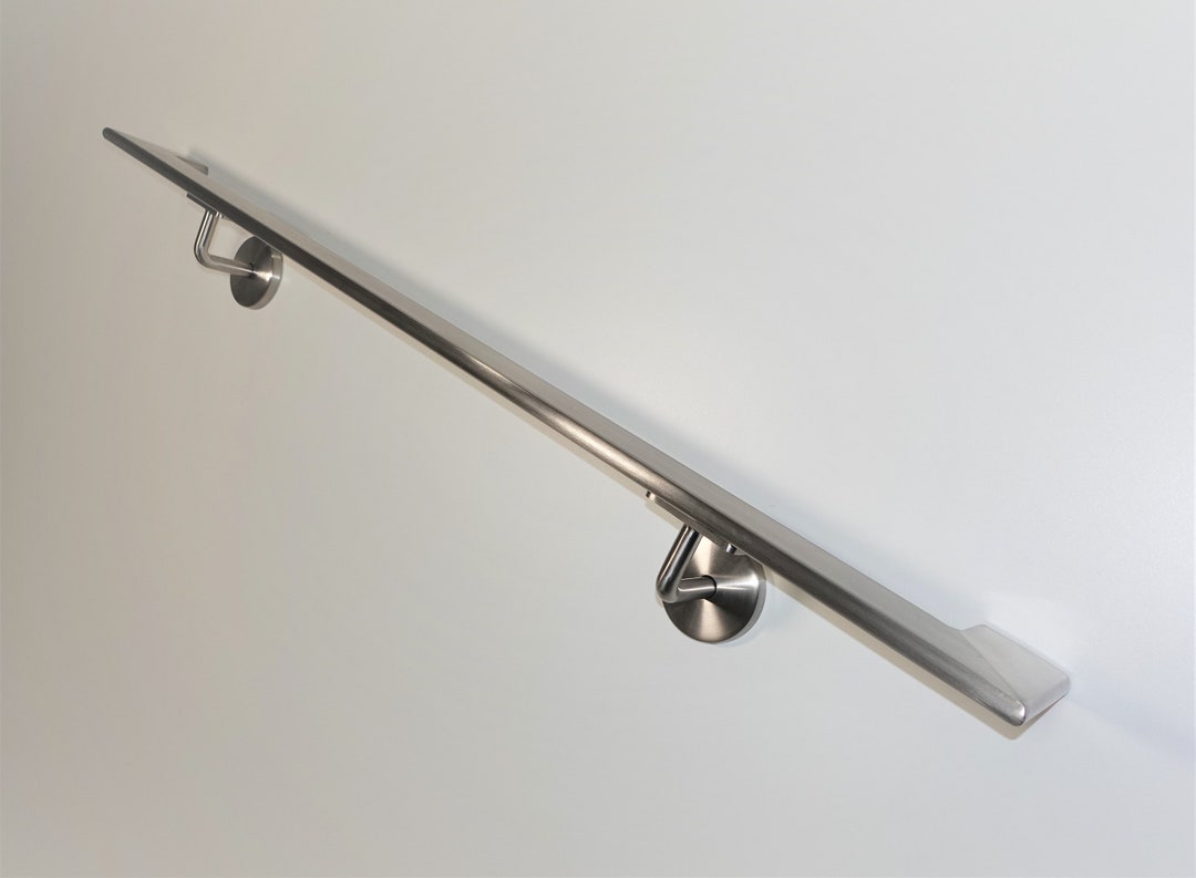 2"x0.5" Slim Oval Lux Stainless Steel Handrail - Etsy