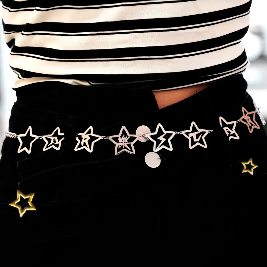 SKZ Rockstar Waist Chain, Stray Kids Pants Chain, Hyunjin Felix ...