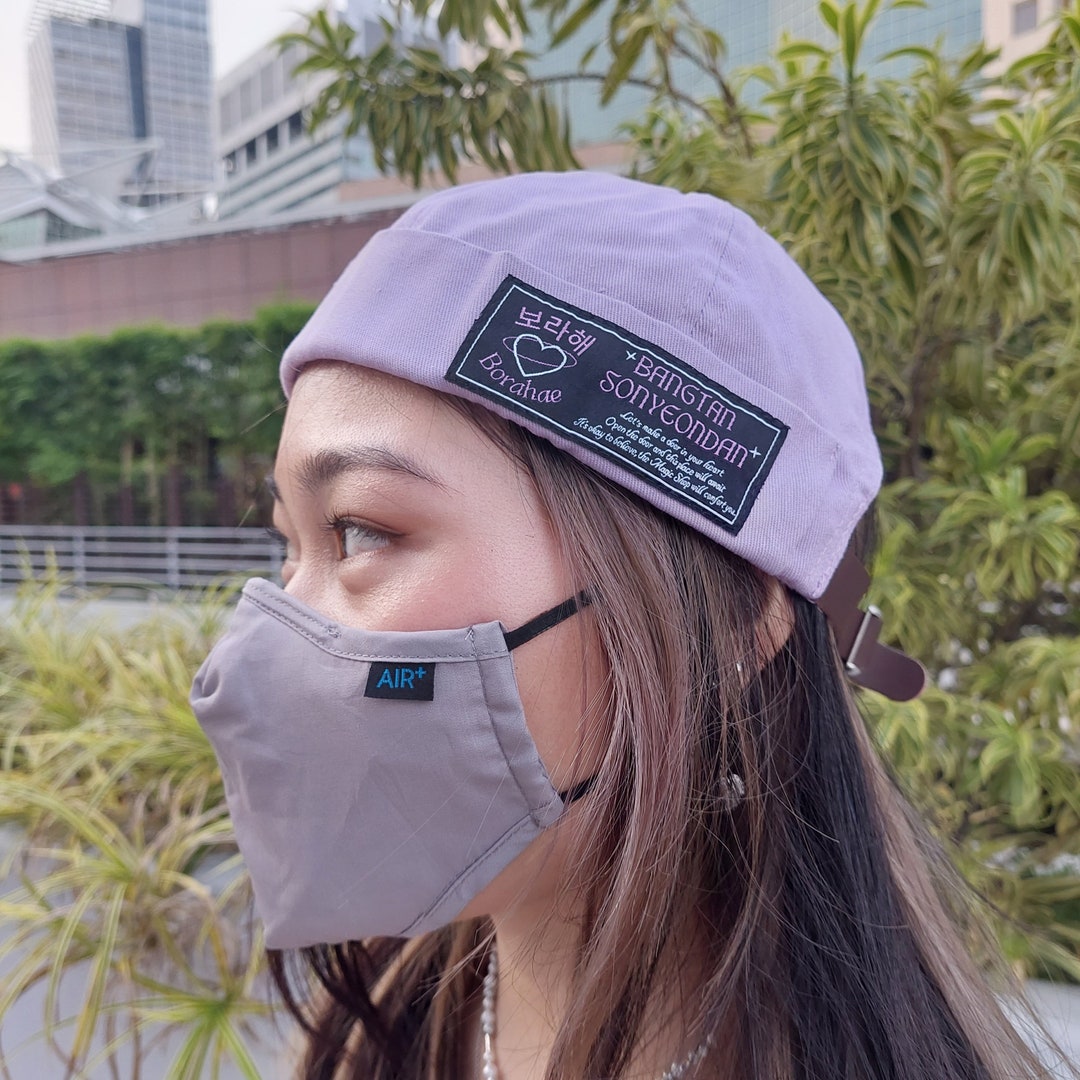 BTS Borahae Cap, Brimless Hat, BTS Merch, Bts Apparel, Bts Purple - Etsy