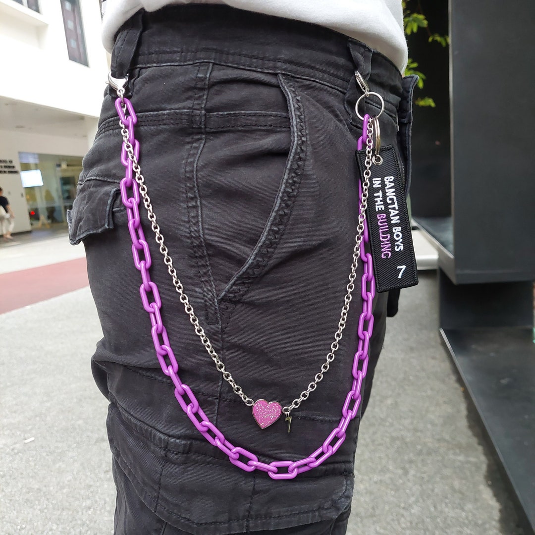BTS Acrylic Pants Chain & Keychain - Etsy