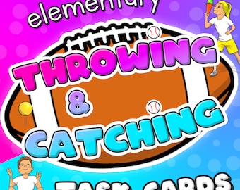 Striking & Hitting Skills Printable Task Cards for PE and - Etsy