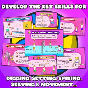 Volleyball Skills & Drills - Printable Task Cards for PE and Sport - Etsy