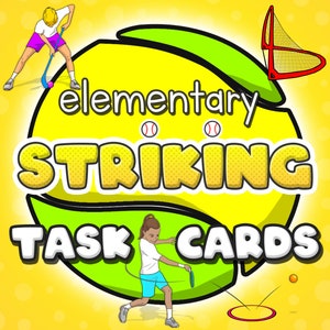 Striking & Hitting Skills - Printable Task Cards for PE and Sport - Etsy