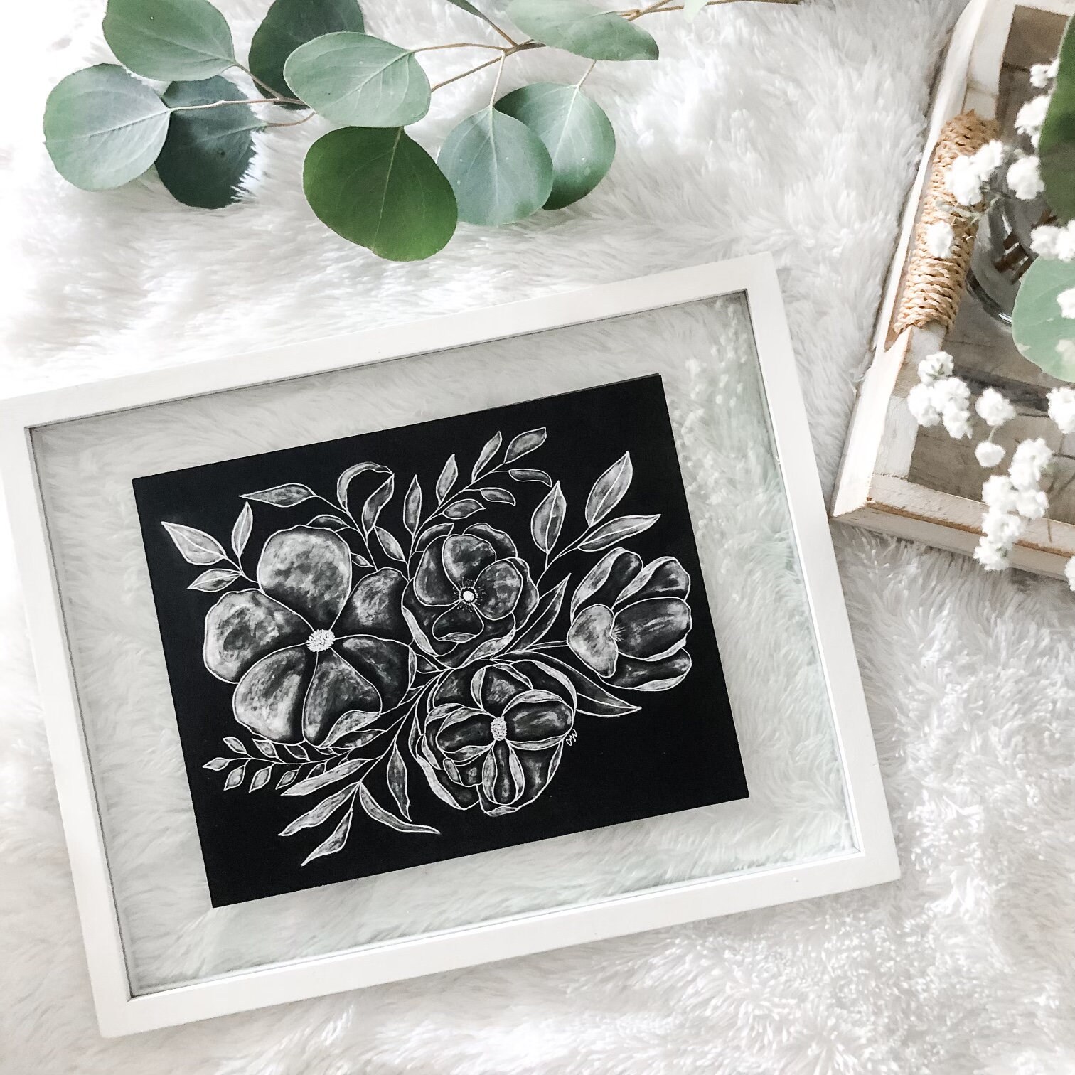 Chalkboard Design Flowers