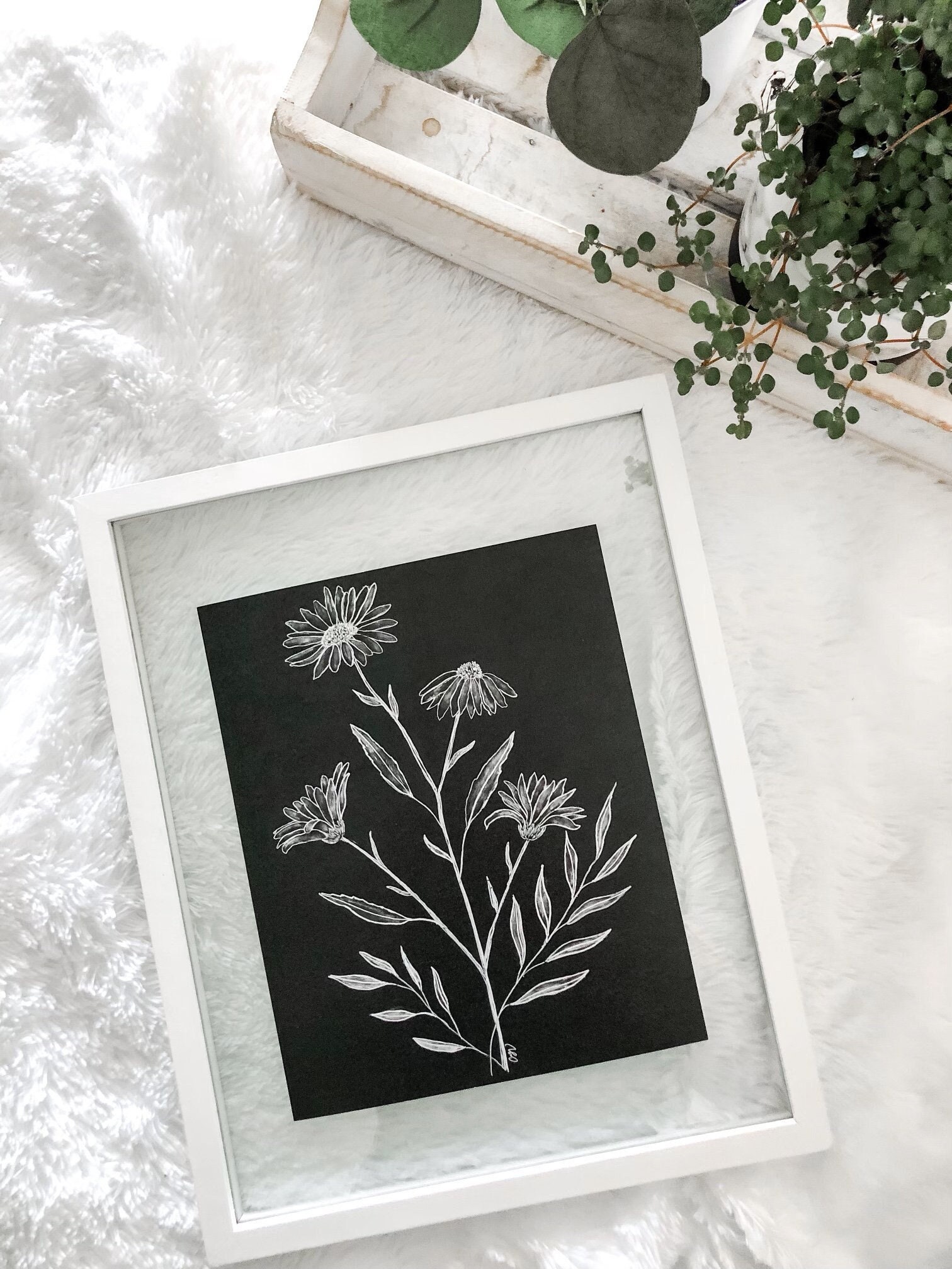 Chalkboard Design Flowers