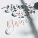 Yuma Clear Sticker - Modern Hand Lettered Vinyl Decal - Etsy