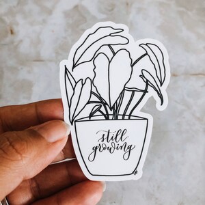 Still Growing Philodendron Plant Sticker House Plant Sticker - Etsy