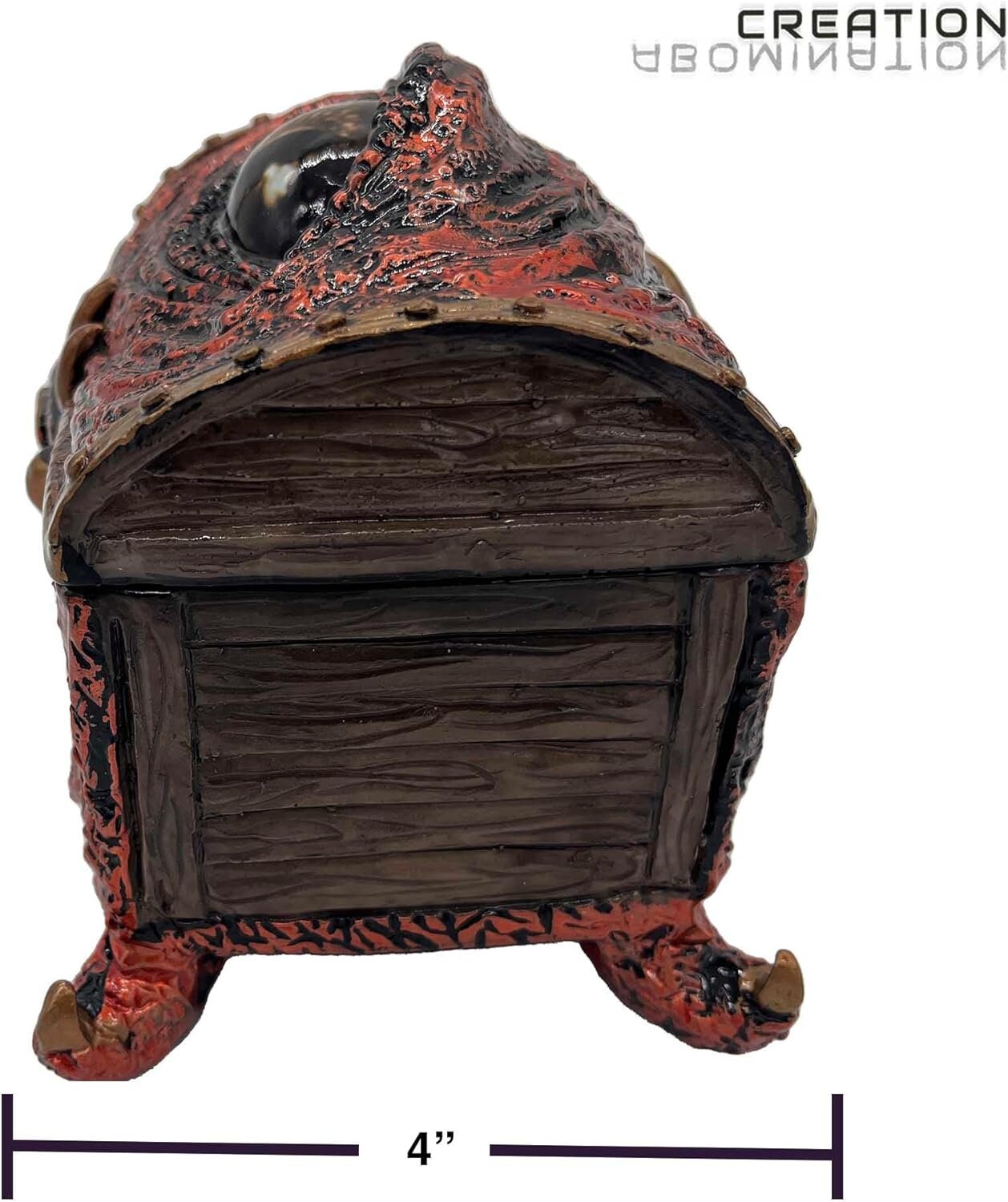 Mimic Dice Box red Dungeons and Dragons Chest Storage Box Hand Crafted ...