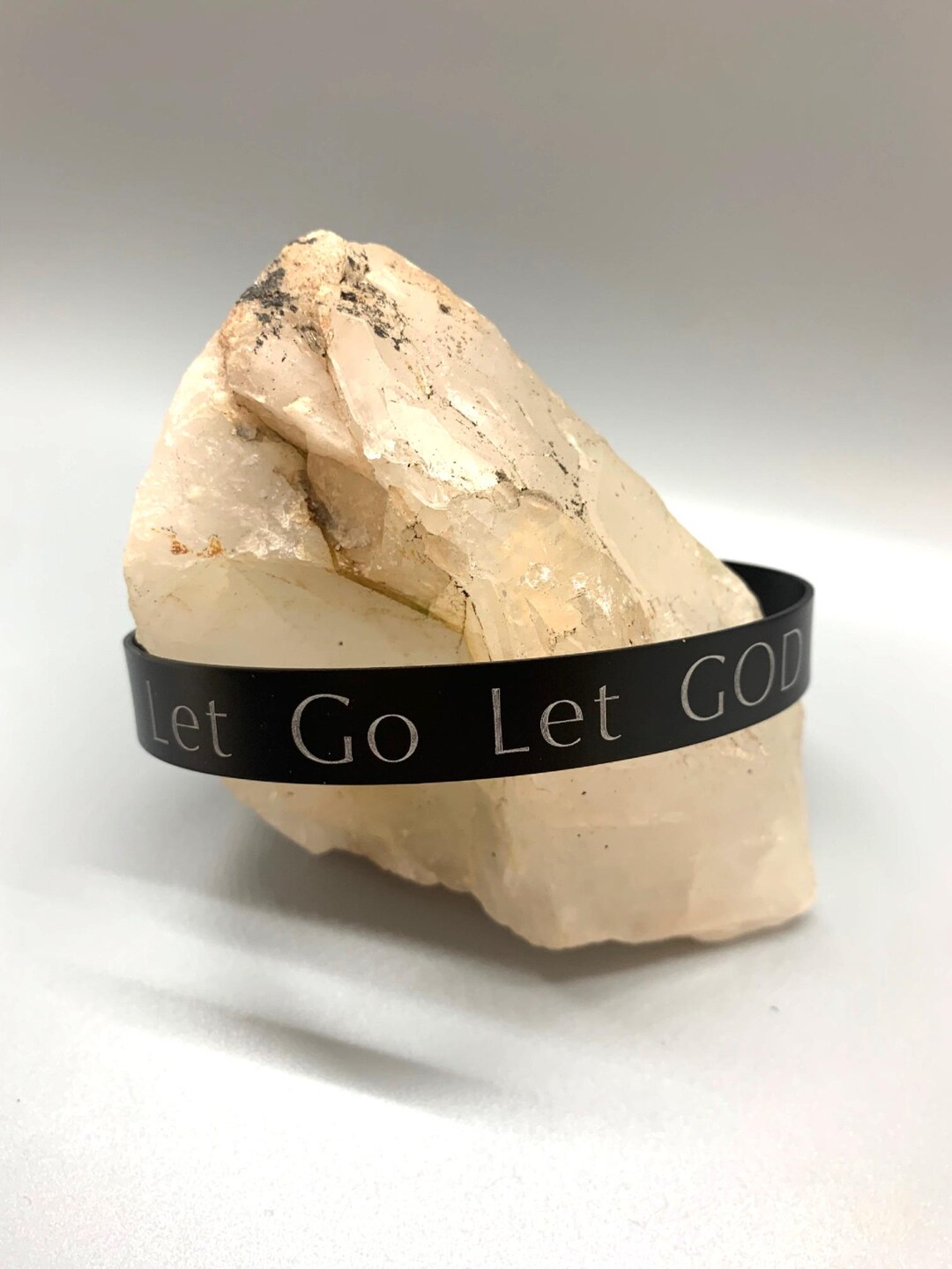 Let Go Let God Aluminum Cuff Bracelet, AA Sobriety Gift - Etsy