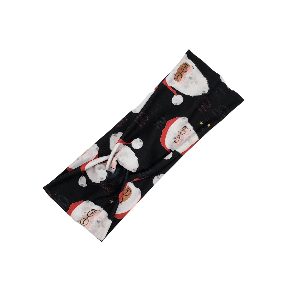 Santa Headband - Headbands With Buttons - Stretchy Soft Headbands - Etsy