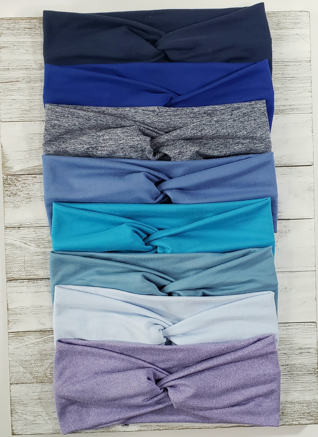 Blue Soft Twist Headband - Headbands With Buttons - Women's Headband - Etsy