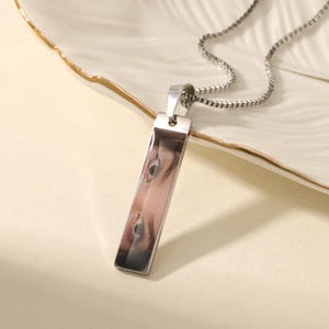 Custom Eye Neckalce,personalized Colorful Portrait Necklace,human Eyes ...