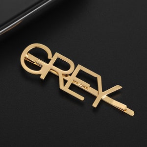 Custom Name Hair Clips Minimalist Letter Hair Accessories personalzied ...