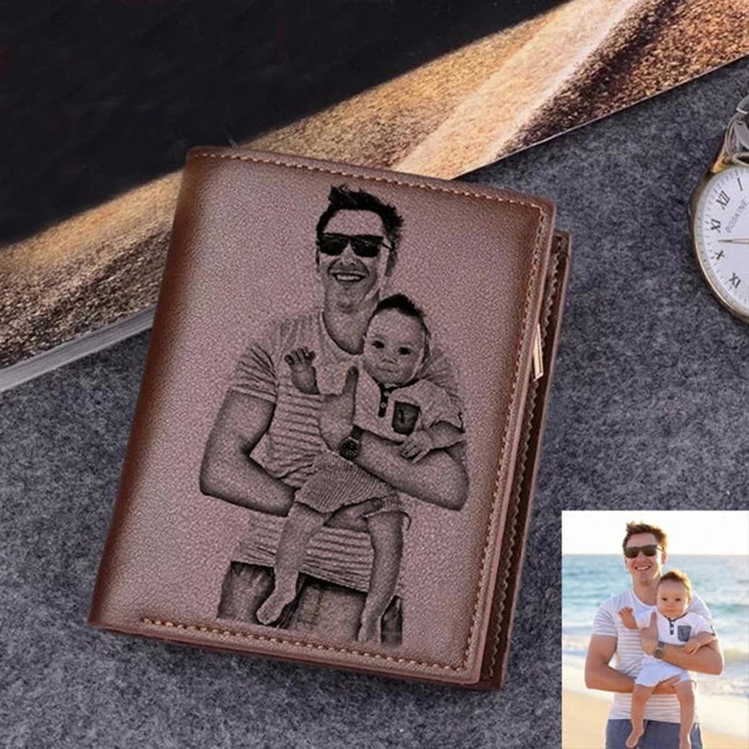 Personalized Wallet,custom Text Wallets,pu Leather Engraved Photo ...