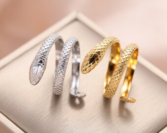 Isha Snake Ring - Etsy