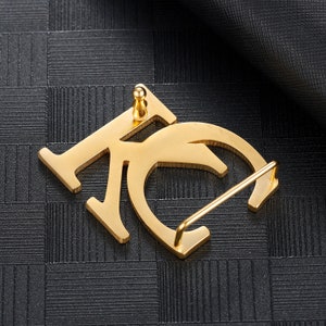 KC Custom Name Stainless Steel Belt Buckle,2 Letters Belt Buckle ...