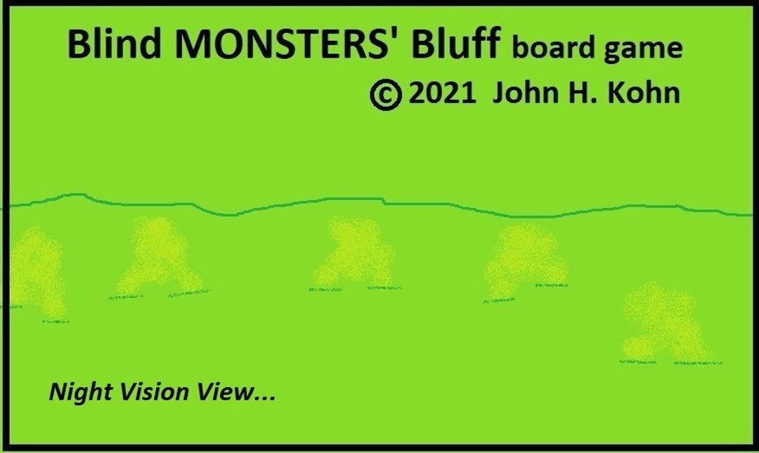 Blind MONSTER'S Bluff Board Game (pnp) - Etsy