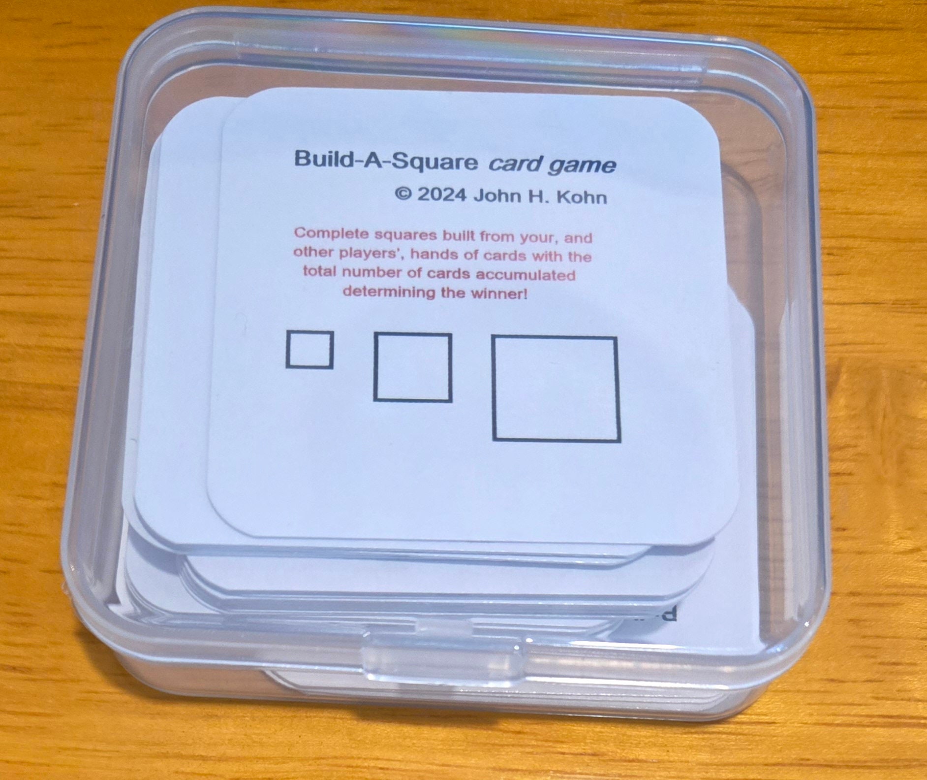 Build-a-square Card Game - Etsy