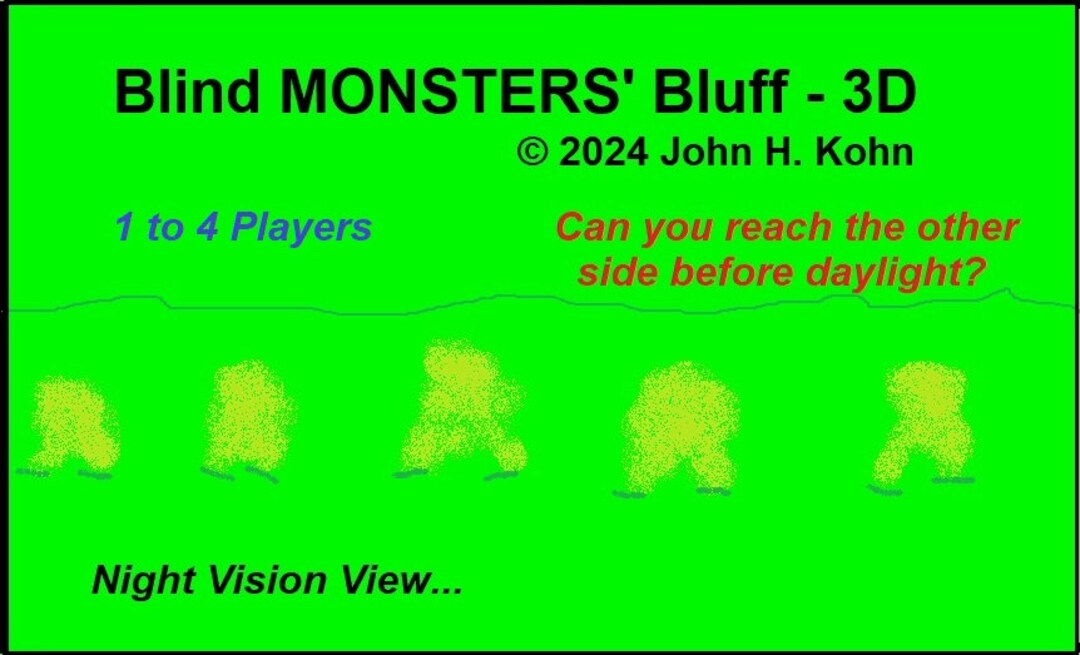 Blind MONSTER'S Bluff - 3D Tabletop Game (manufactured) - Etsy