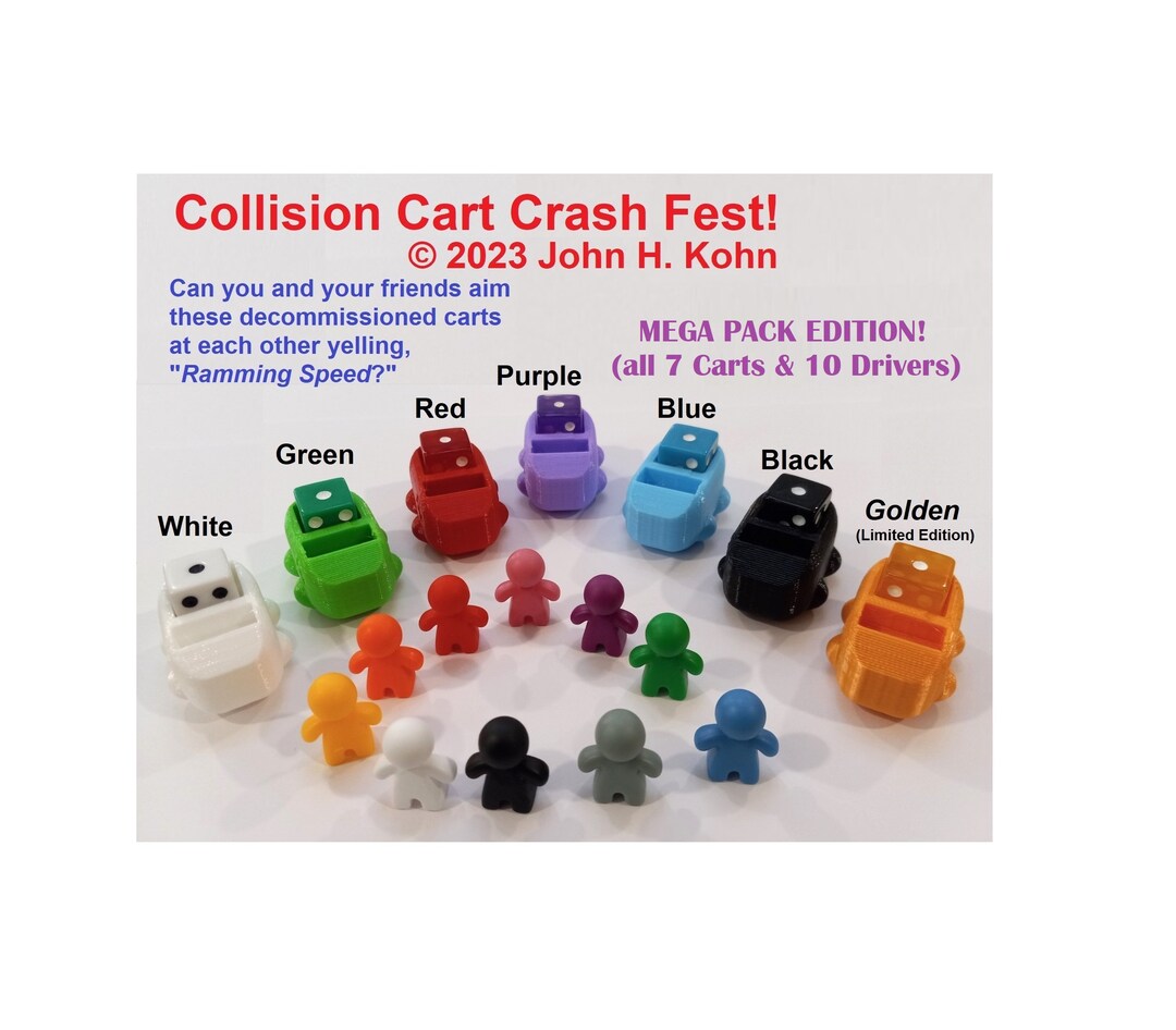Collision Cart Crash Fest! (MEGA PACK Edition - All 7 Carts & 10 Drivers) - Etsy