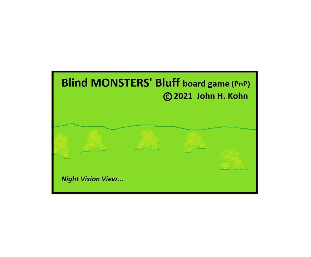 Blind MONSTER'S Bluff - 3D Tabletop Game (manufactured) - Etsy