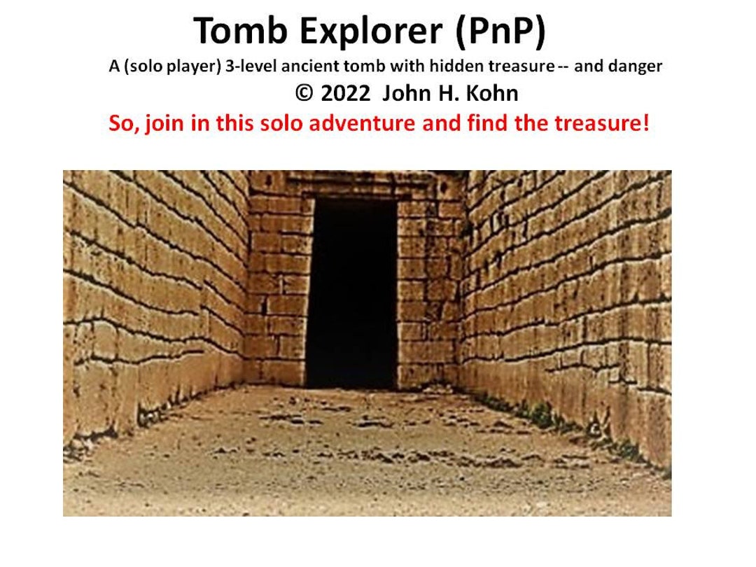 Tomb Explorer (pnp) - Etsy