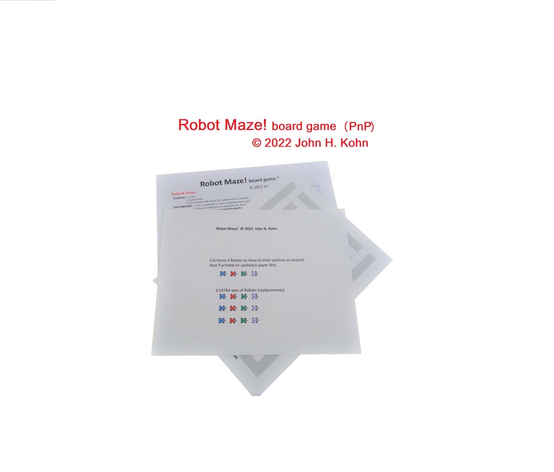 Robot Maze Pnp Game: Futuristic Prison Escape - Etsy UK