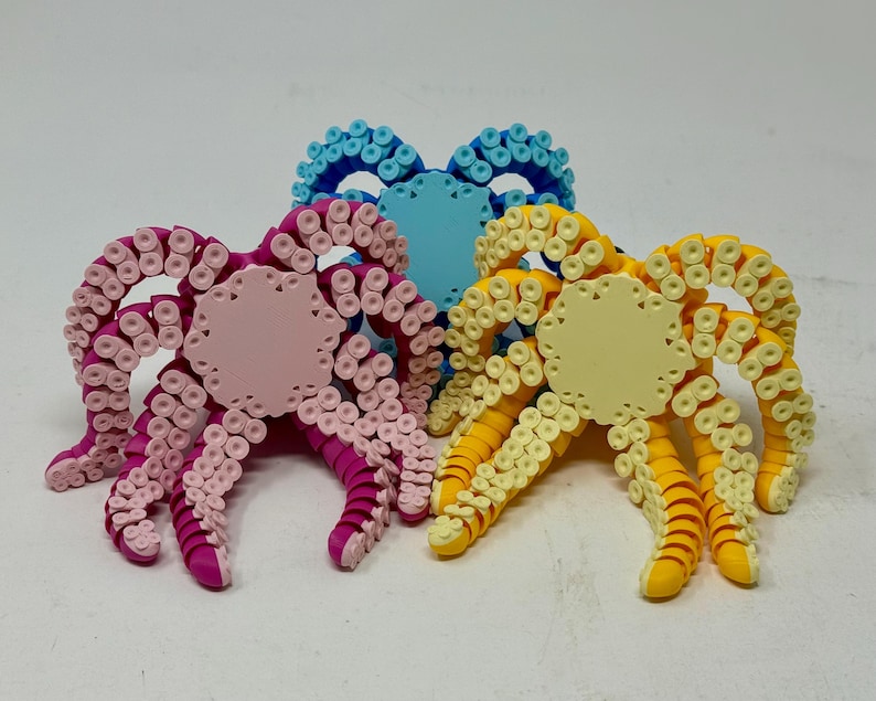 3D Printed Flexi Octopus Fidget Toy: Sensory, ADHD, ASD - Etsy