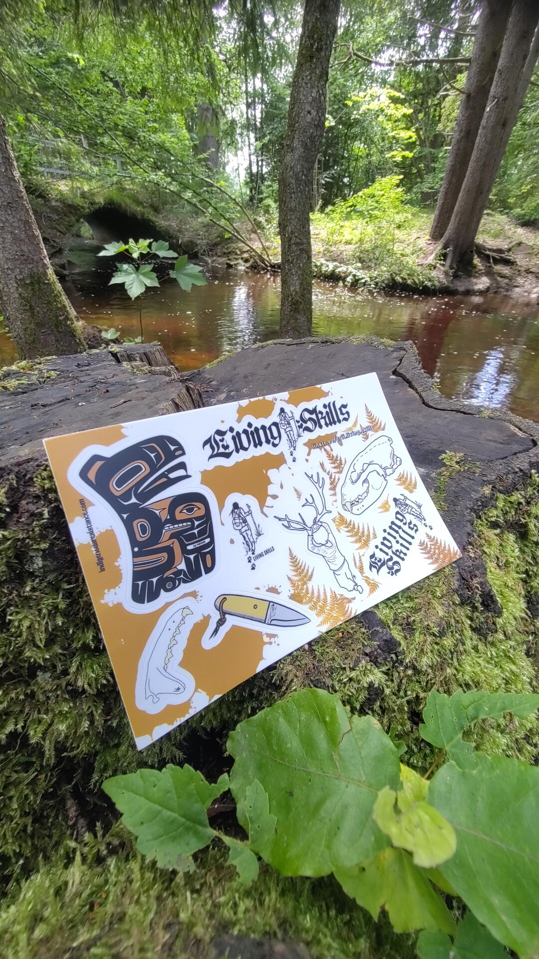 Ultimate Living Skills Sticker Sheet Logo Wolverine Skull Jaw Bone ...