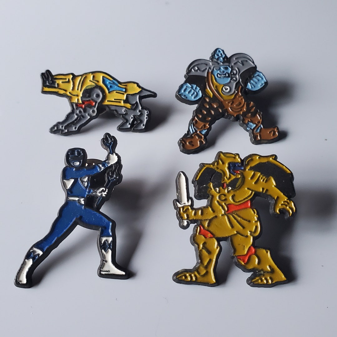 Vintage POWER RANGERS Pin Badges From 1995 - Etsy