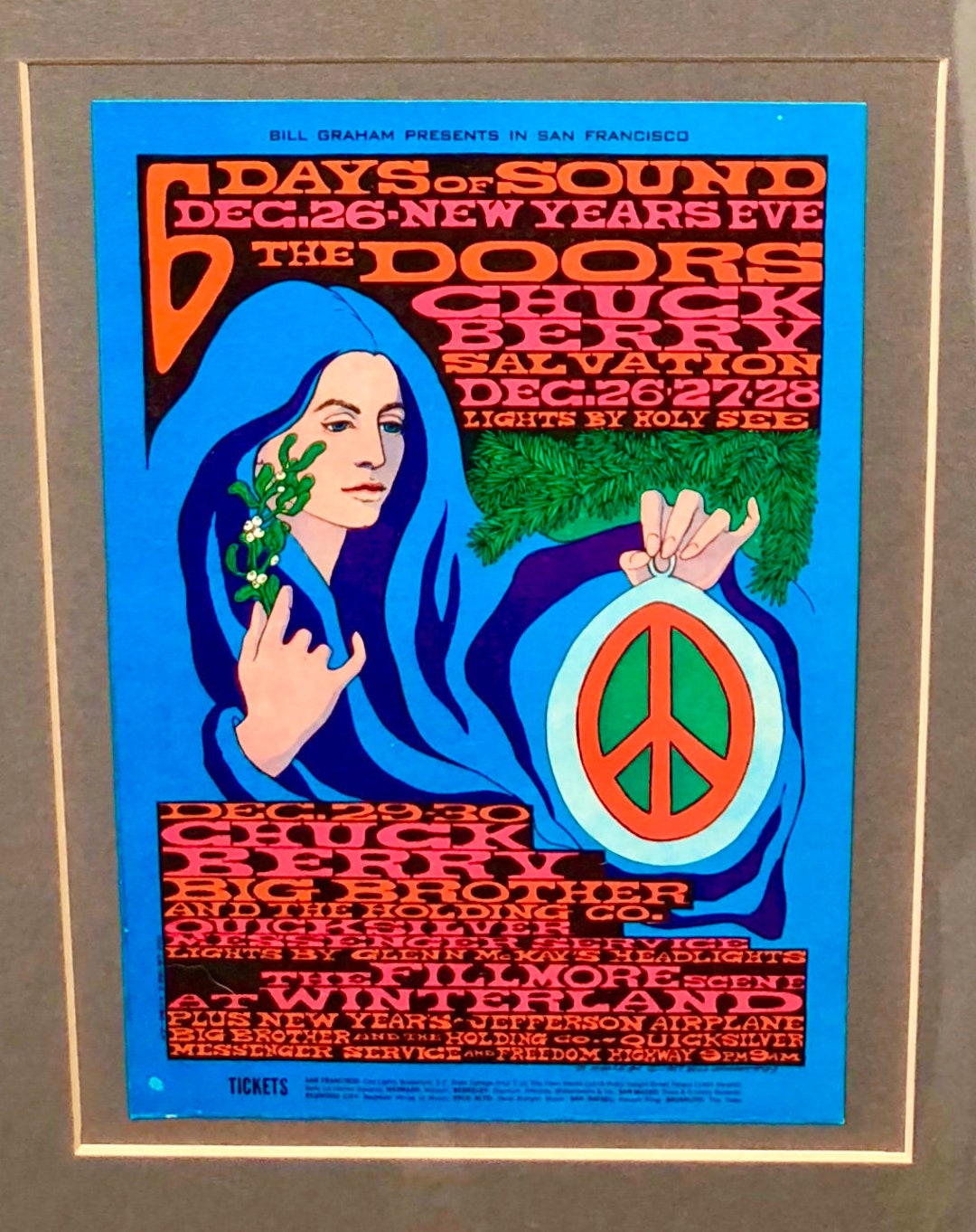 Custom Framed Vintage 1960s San Francisco Handbills - Etsy