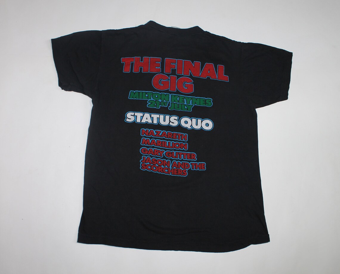 1984 Status Quo shirt The Final Gig shirt English rock band | Etsy