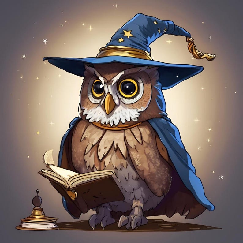 Wise Owl Wizard - Etsy