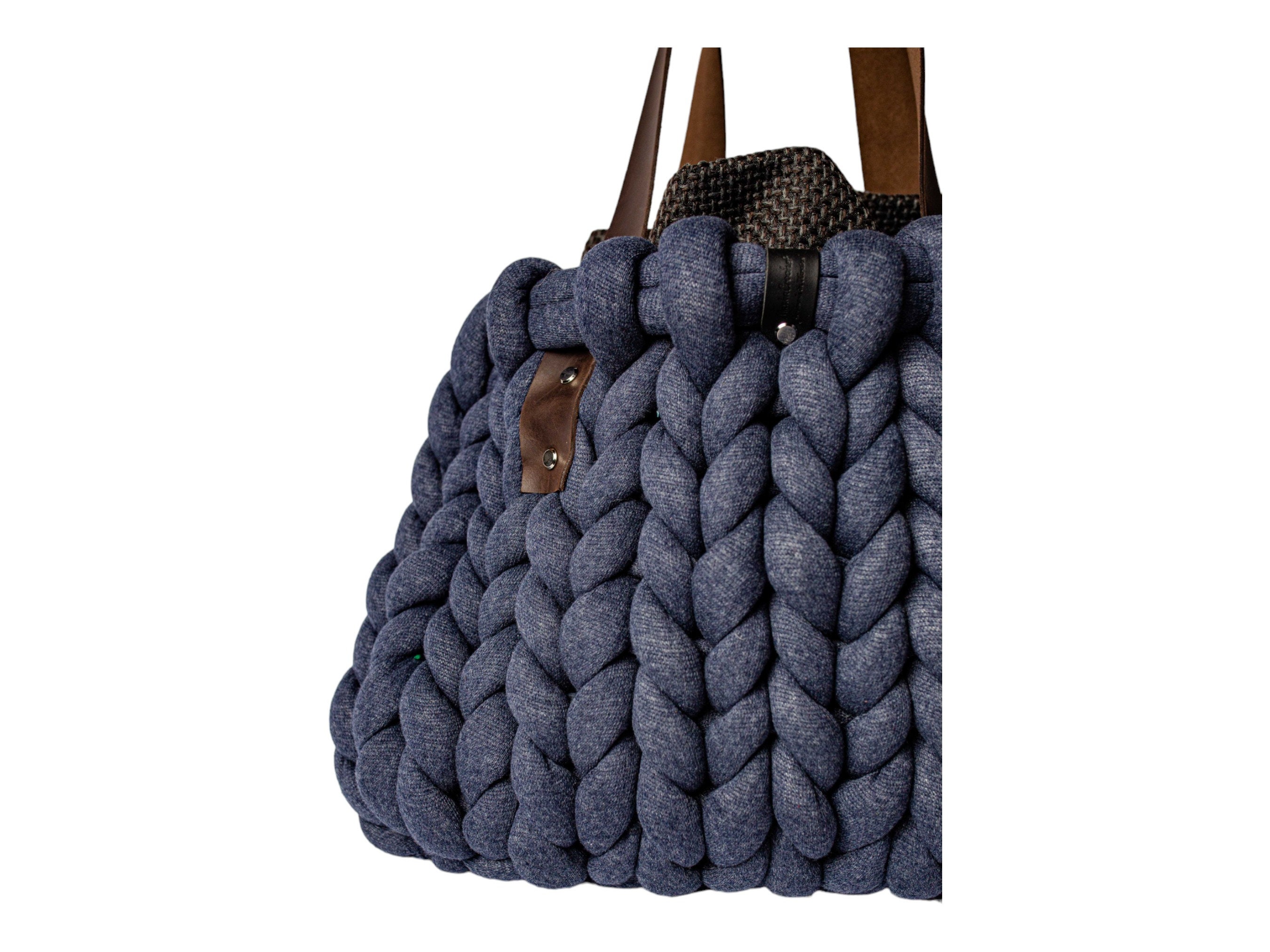 Extra Large Bag, Genuine Leather Handles, Drawstring Bag Inside ...