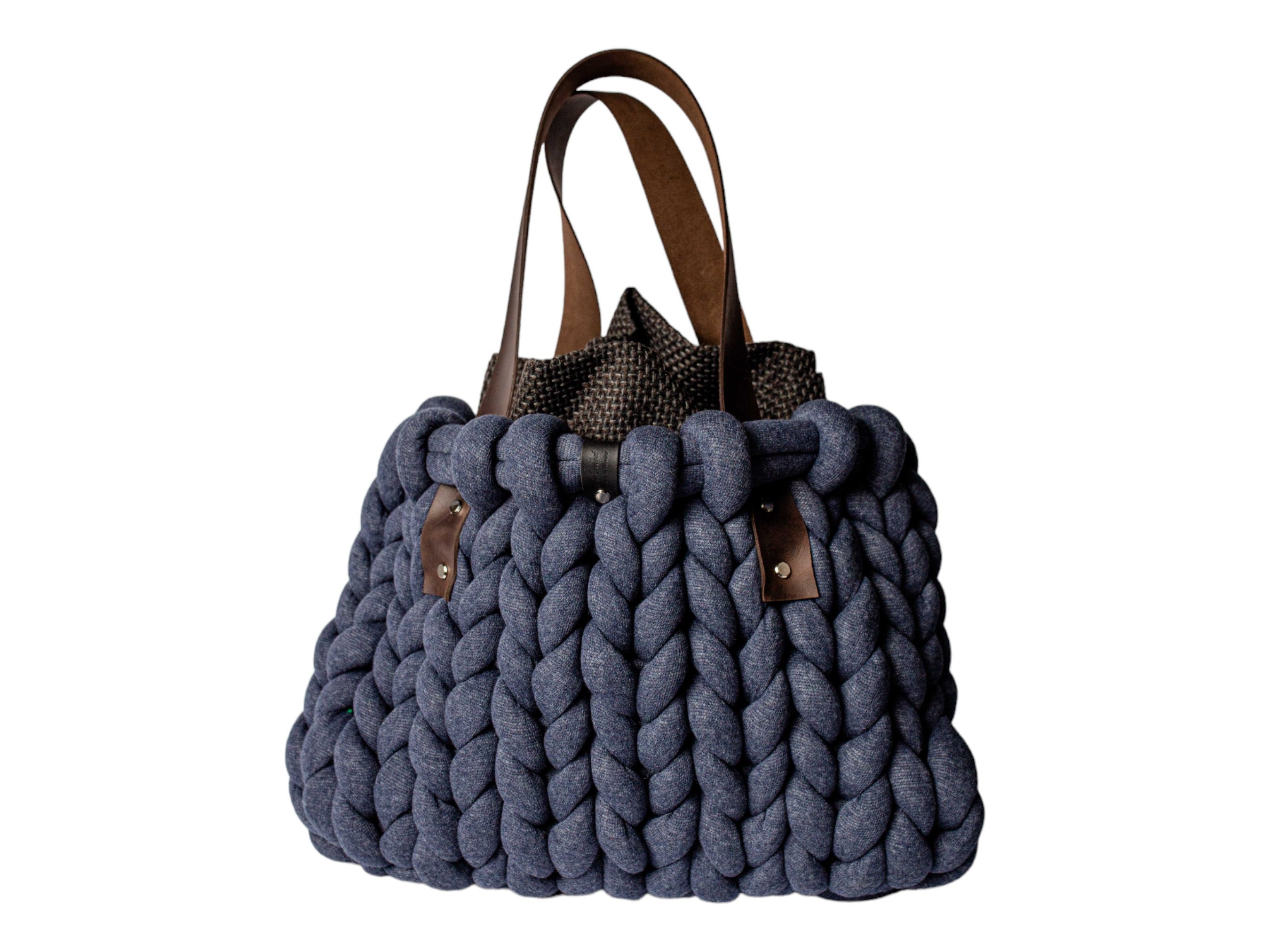 Extra Large Bag, Genuine Leather Handles, Drawstring Bag Inside ...