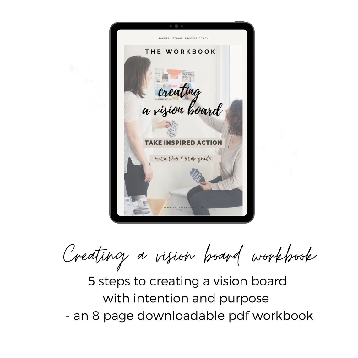 Vision Board Workbook Guide to Creating a Vision Board. Manifest, Goal ...