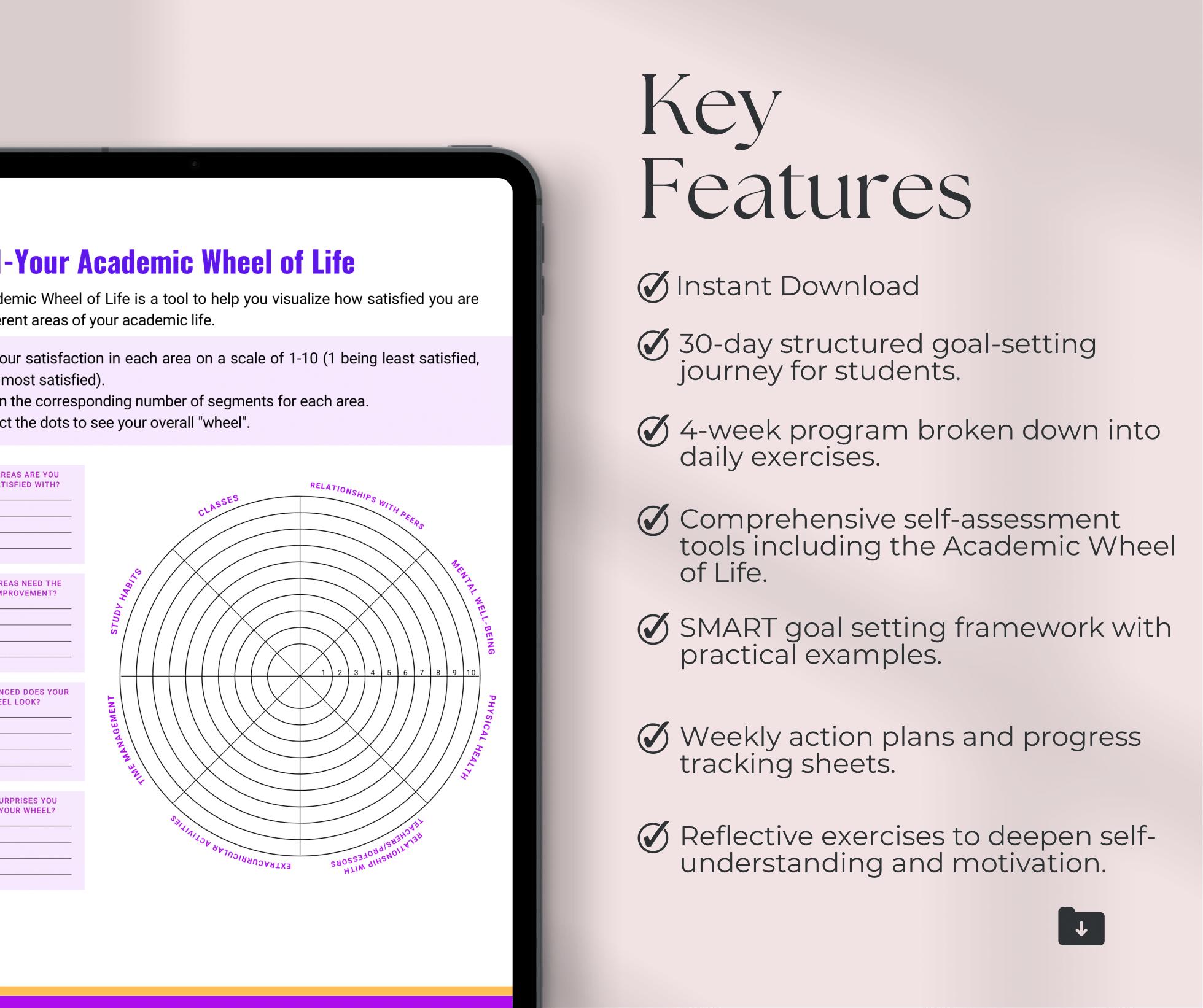 Student Goal Setting Workbook | 30-day Academic Success Planner | PDF ...