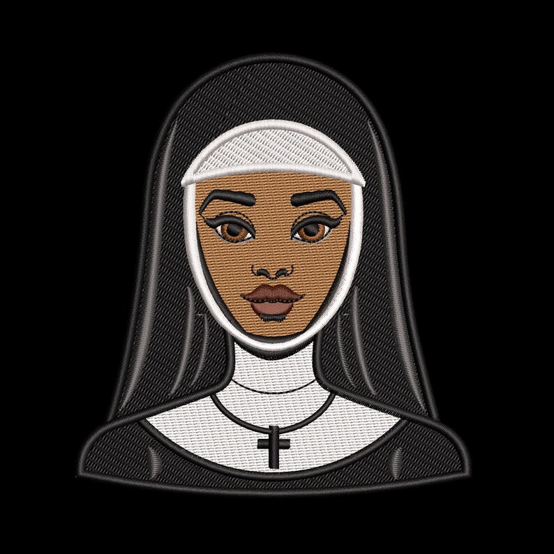 Nun, Church, Costume, God, Love, Woman Face, Afro Girl Style, Black ...
