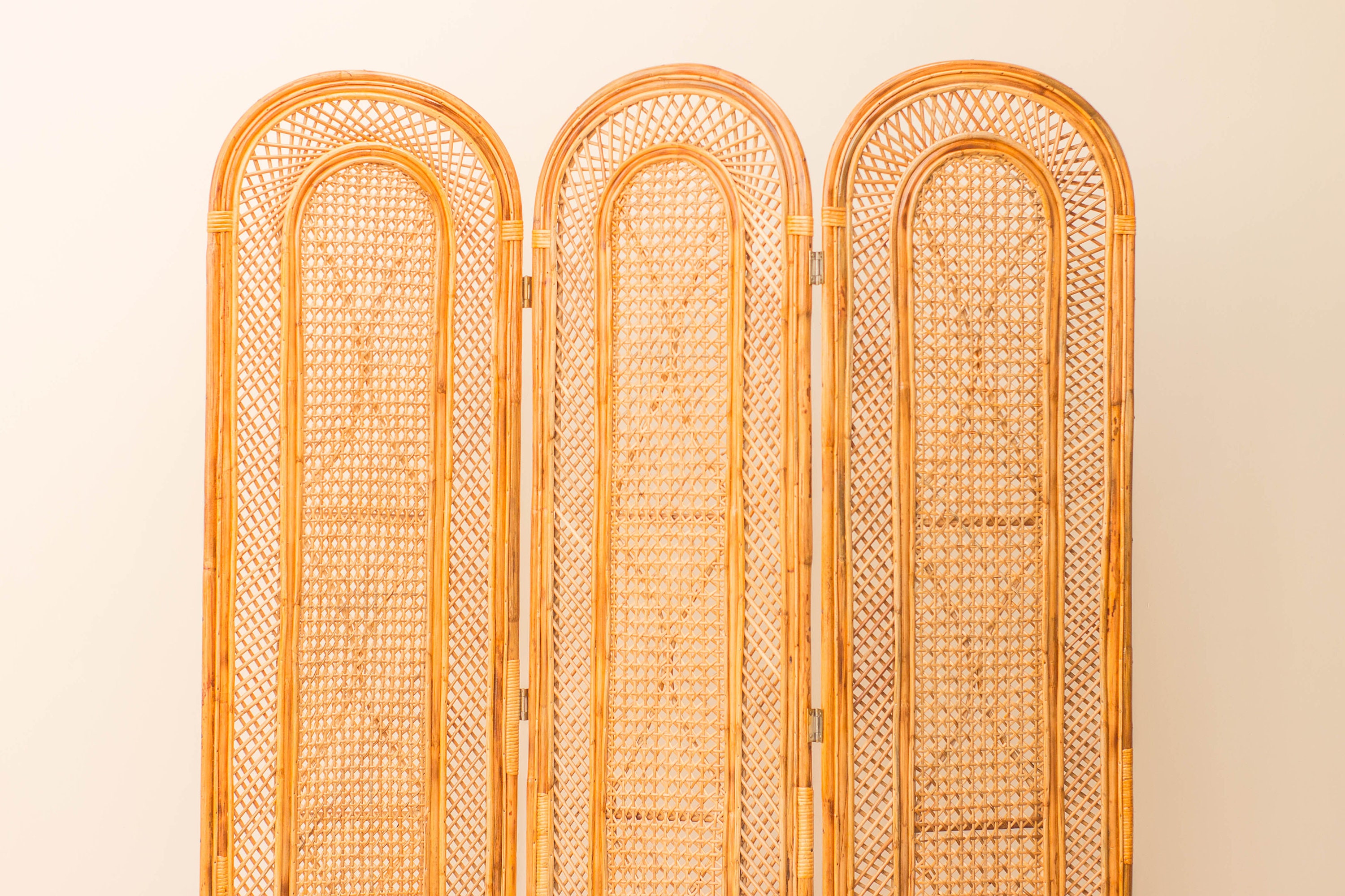 Handcrafted Rattan Partition 3 Fold Rattan Room Divider - Etsy Singapore