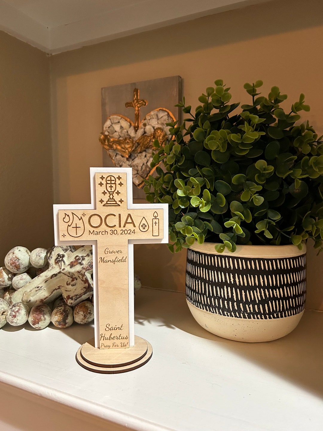 RCIA OCIA Personalized Sacramental Cross - Etsy