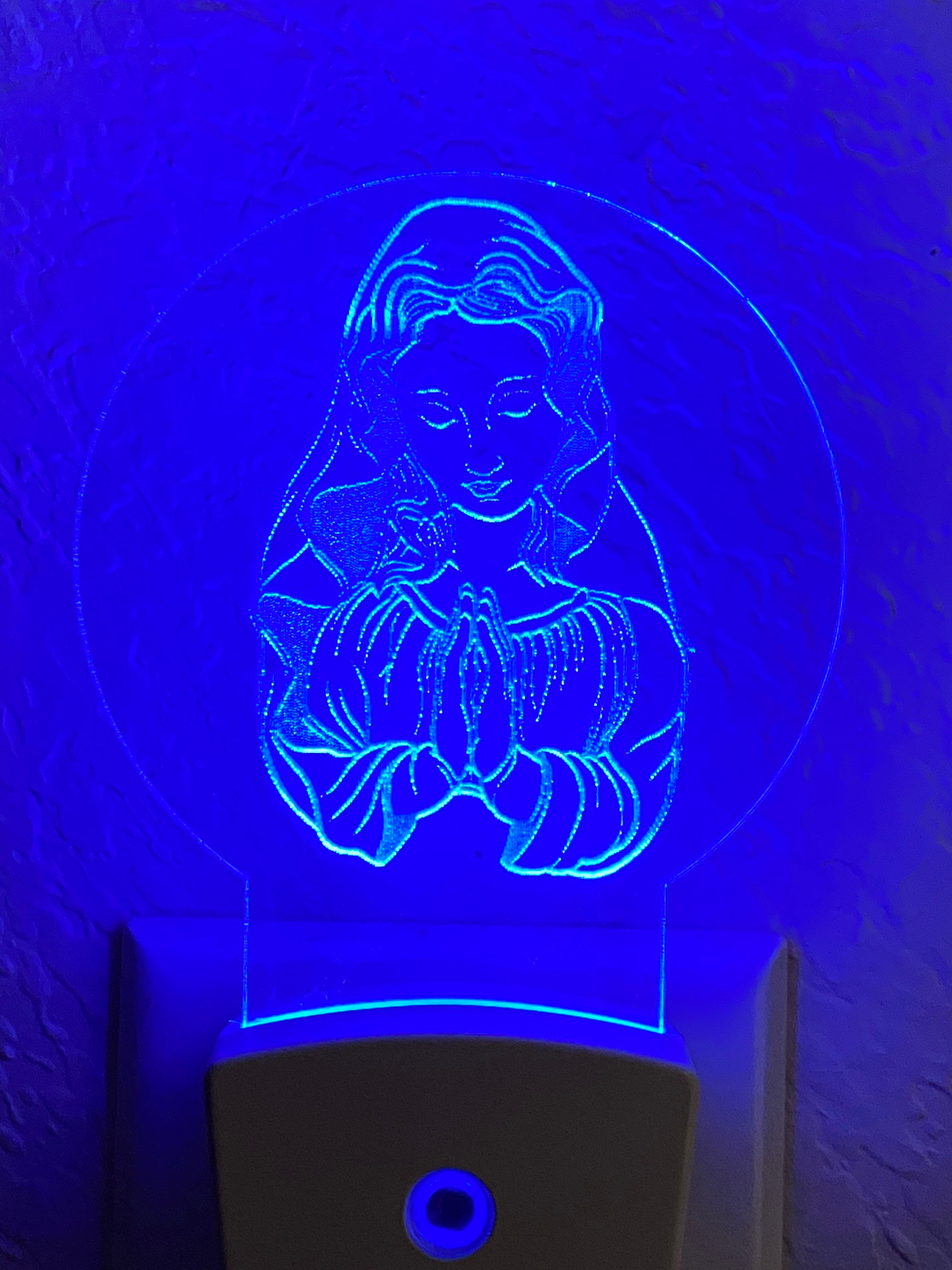 Blessed Mother Mary Night Light | Etsy