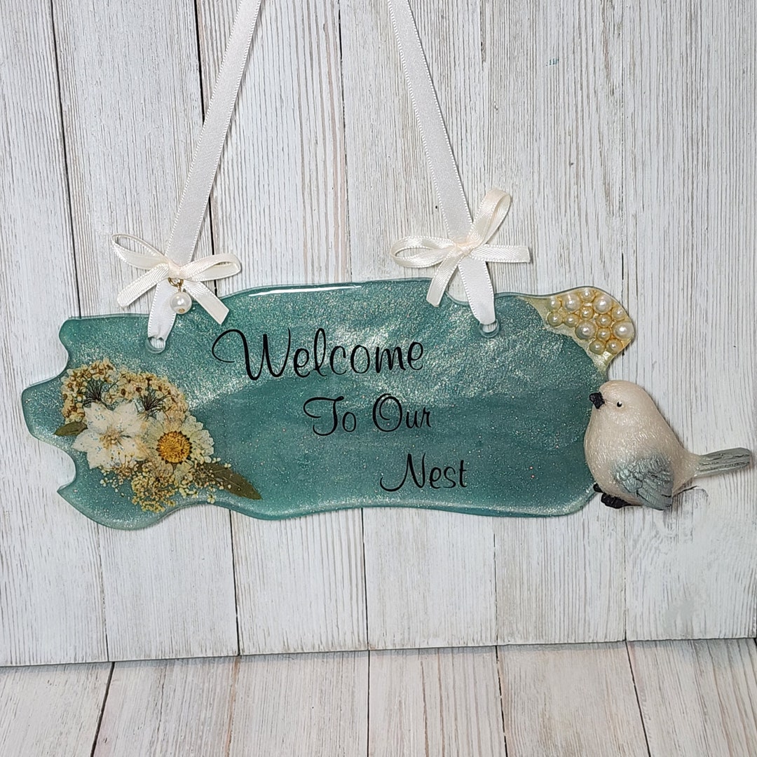 Welcome to Our Nest Sign Welcome Sign Bird Welcome Sign Wall Decor - Etsy