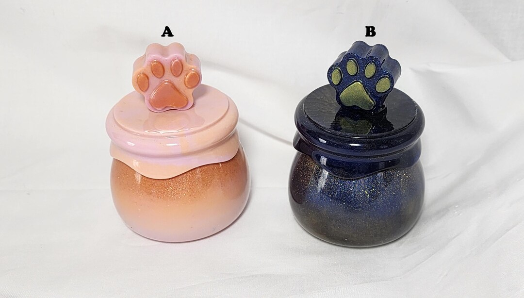 Dog Paw, Cat Paw Jar, Pet Memorial Jar Keepsakes - Etsy