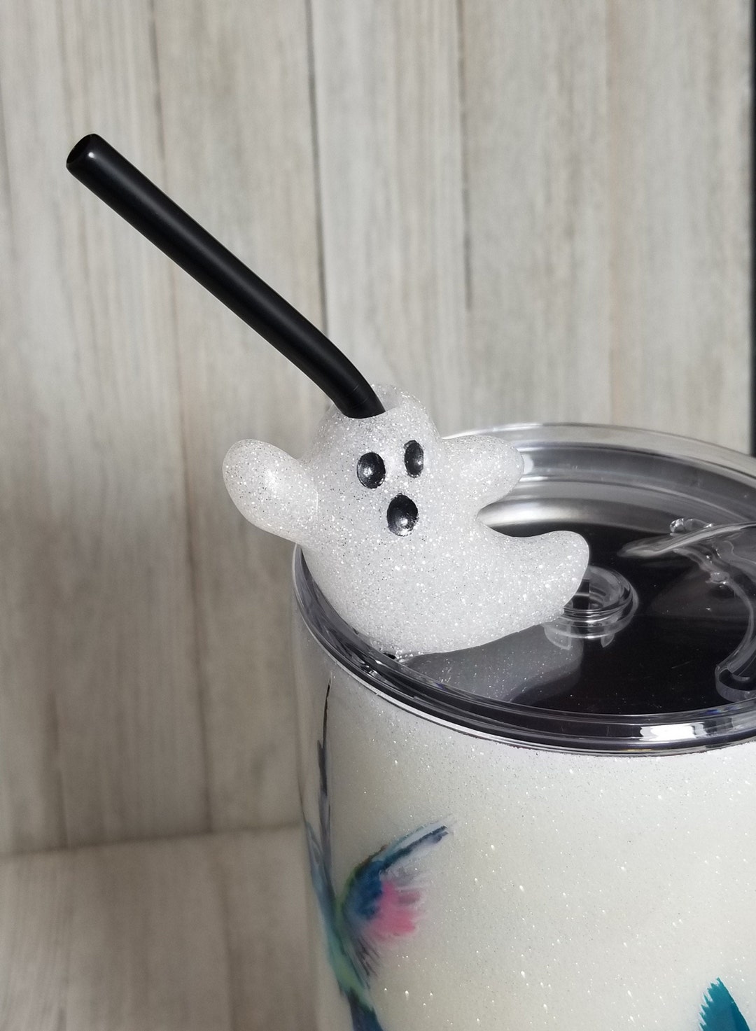 Ghost Straw Topper, Cup Topper, Halloween Ghost - Etsy