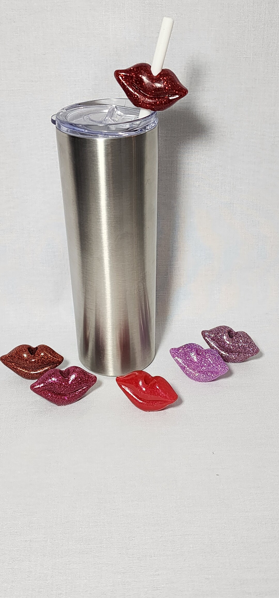 Lips Straw Topper - Etsy