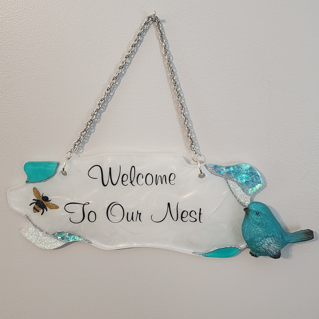 Welcome to Our Nest Sign Welcome Sign - Etsy