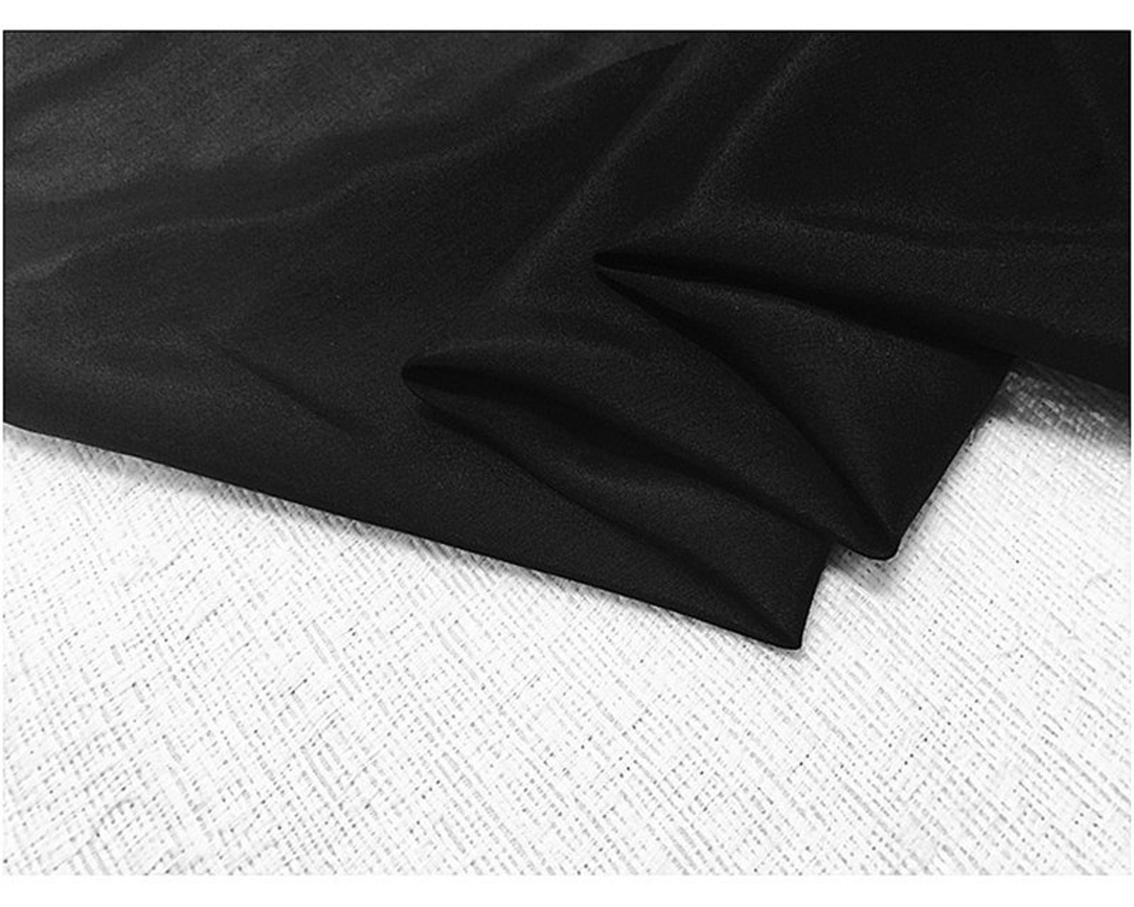 Black and White Two Colors Print Silk Cotton Blend Fabric - Etsy